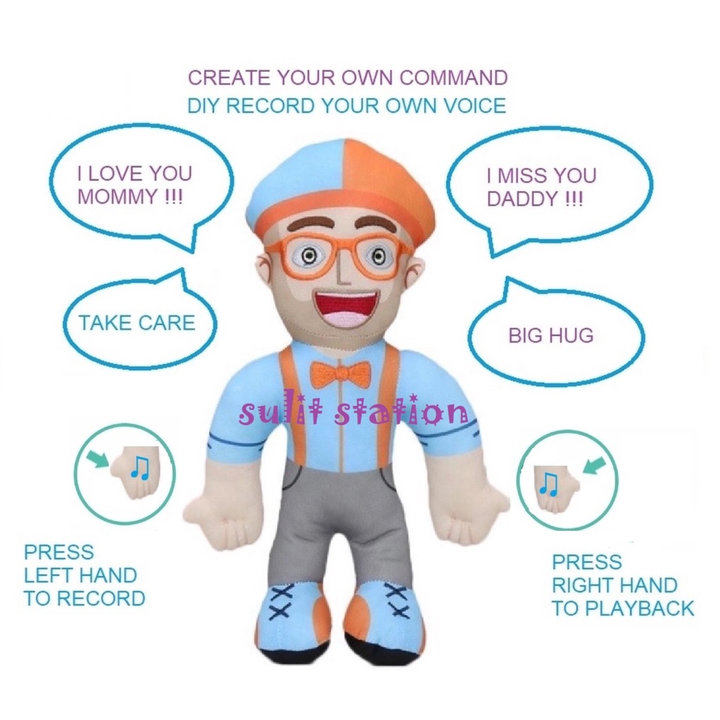 TALK BACK VOICE RECORDER SINGING ABC ALPHABET TALKING FLIPPI STUFFED ...