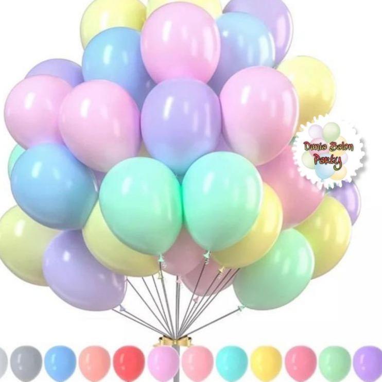 Macaron Latex Balloons/12inch Pastel Color Balloons Per Pack (100pcs ...