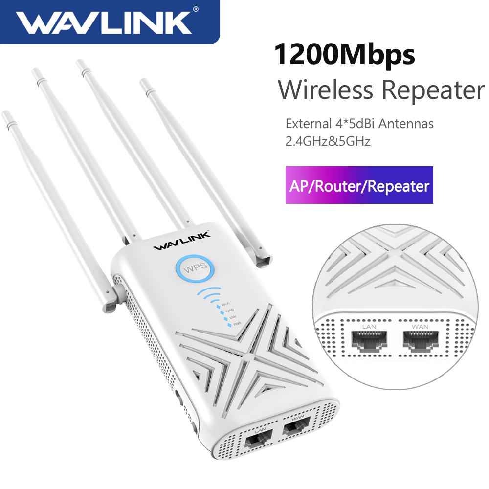 ＞Wavlink Full Gigabit 1200Mbps wifi repeater Extender/Amplifier/Router ...