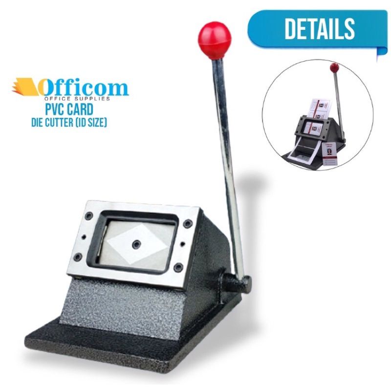 OFFICOM Pvc Card sheet Cutter id size Easy to use for cutting | Shopee ...