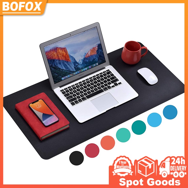 Double - Side PU Leather Desk Pad, Waterproof Mouse Keyboard Pad ...