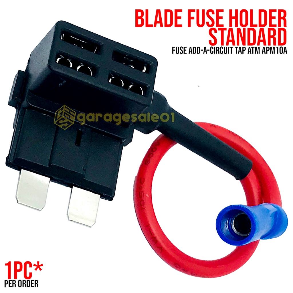 GS 12V Blade Car Fuse Holder – Standard ATO/ATC 10A Automotive Fuse ...