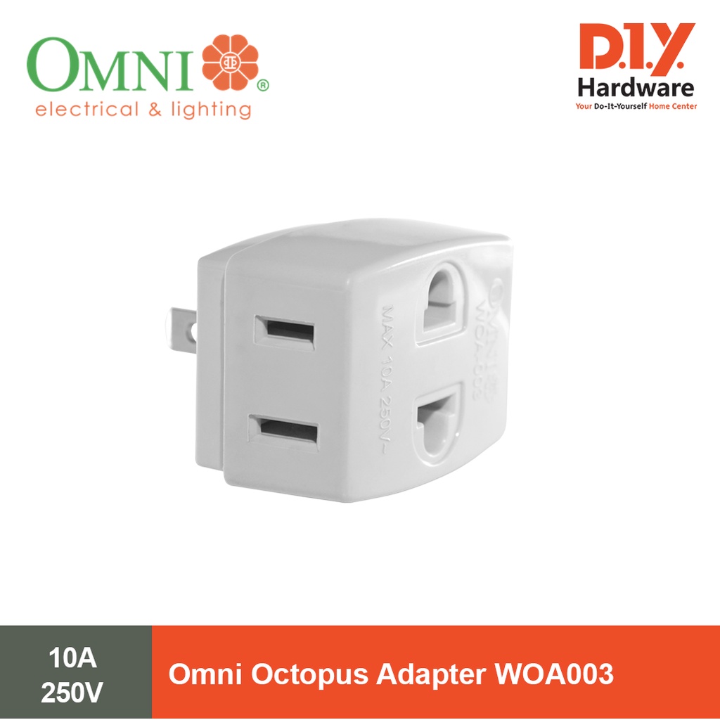 Omni Octopus Adapter 10A 250V WOA-003 | Shopee Philippines