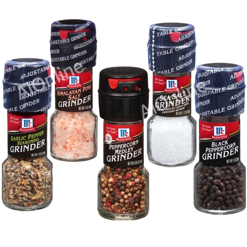 McCormick Grinder (Peppercorn, Herb, Himalayan Pink Salt) | Shopee ...