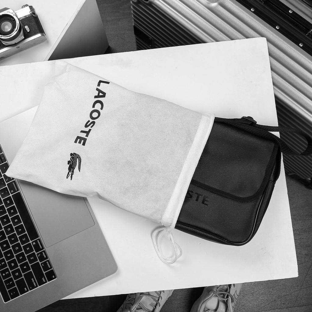 Lacoste messenger Bag full Packaging name tag | Shopee Philippines