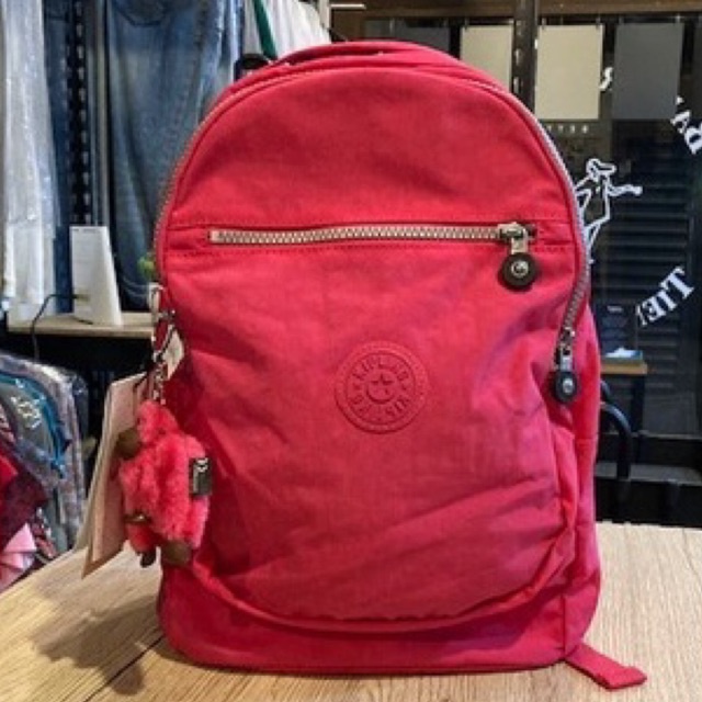 Authentic Kipling Challenger Backpack Vibrant Pink | Shopee Philippines