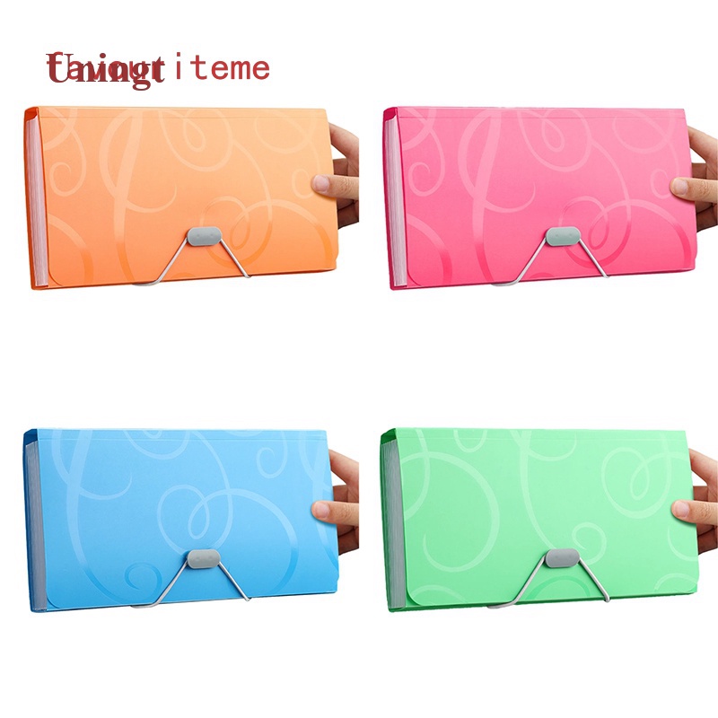 Mini 13 Pocket Expanding A6 Box File Organiser Paper Documents Invoice ...