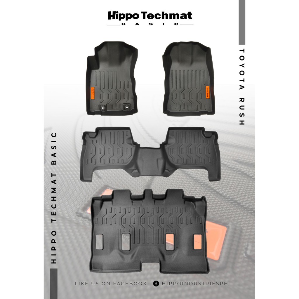 Toyota Rush 2019 - 2021 3 Rows - Hippo Techmat Basic | Shopee Philippines