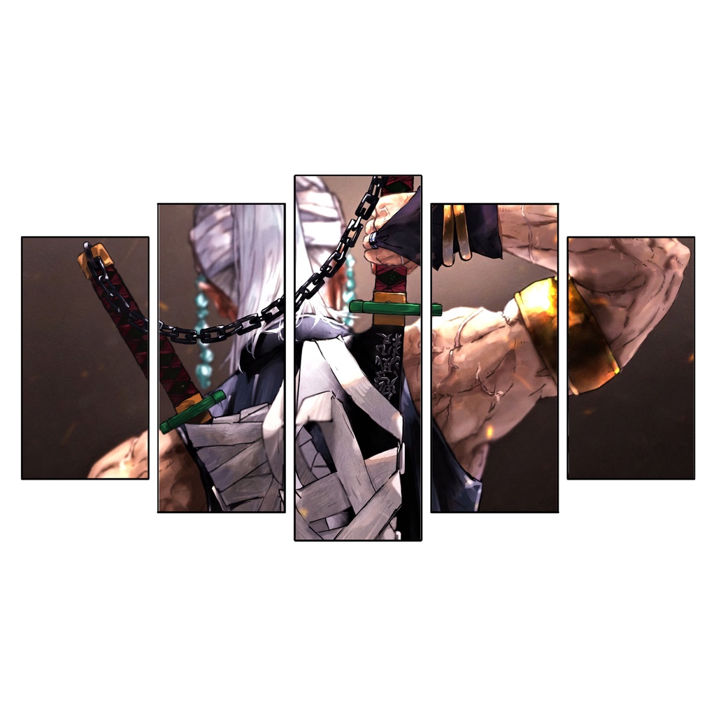 Customized Anime Wall Mural 22x37 inch 5 Tile set One Piece/ Demon ...