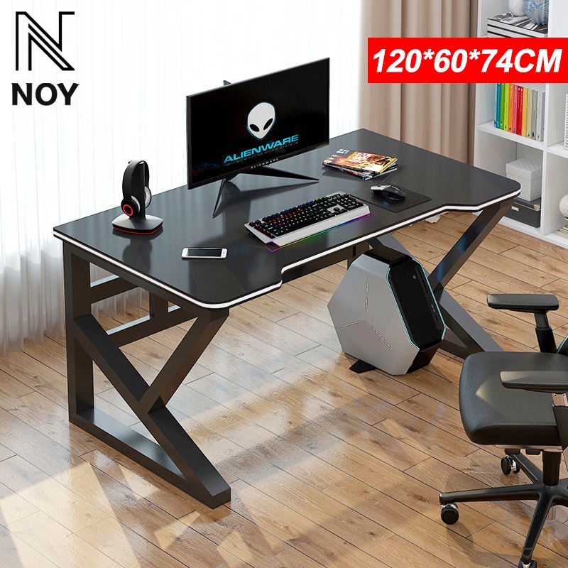Gaming desk Modern Computer Desktop Table Home Desk Bedroom Table ...