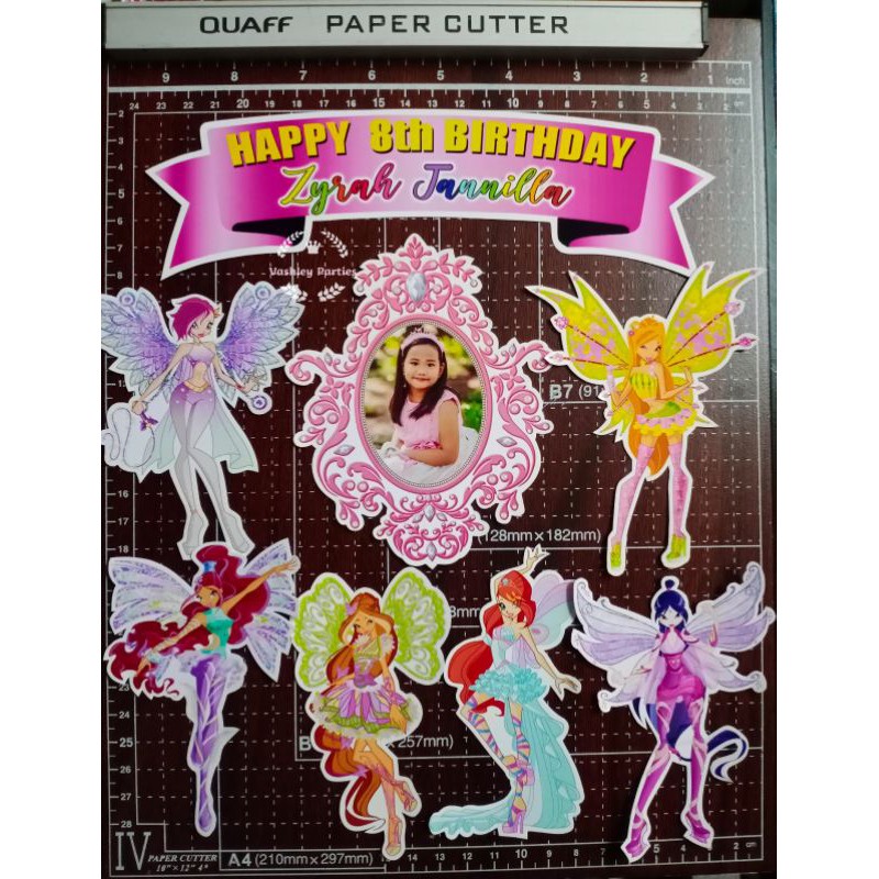 Winx Cake Topper / Birthday Cake Topper / PRINTABLE TOPPERS | Shopee ...