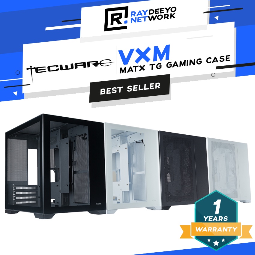 Tecware VXM TG MATX Gaming Case [Front Panel TG/Front Panel Mesh ...