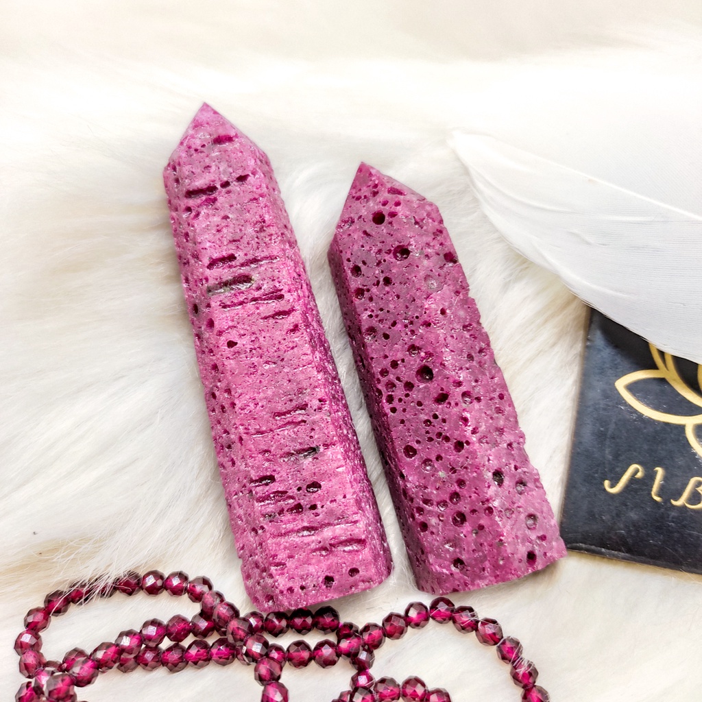 Ruby Tower (Motivation, Passion, Protection) Raw Crystal Tower Obelisk ...