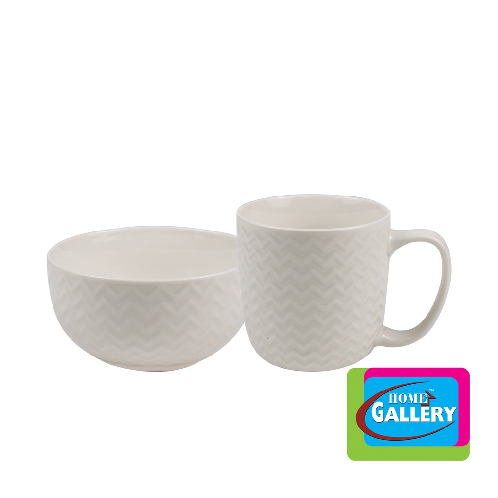 Home Gallery New Bone Embossed Bowl and Mug Set | Impact Resistant ...