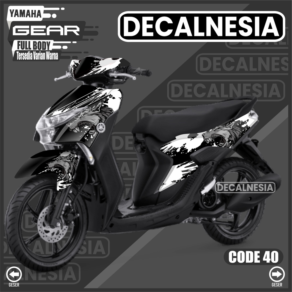 Decal Mio Gear 125 2021 2022 Full Body Sticker Yamaha Motorcycle ...