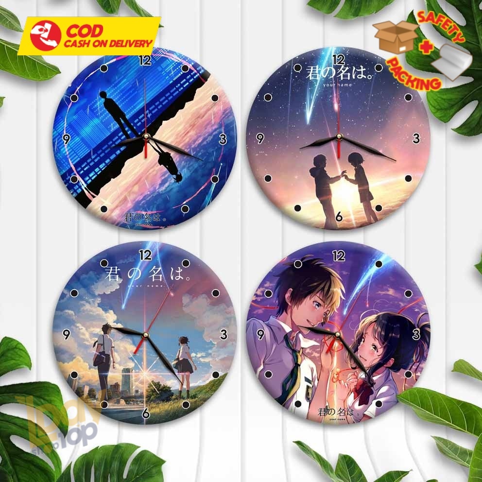 KAYU Anime MDF WOODEN WALL CLOCK Kimi no Nawa Yourname - Kimi no Nawa ...
