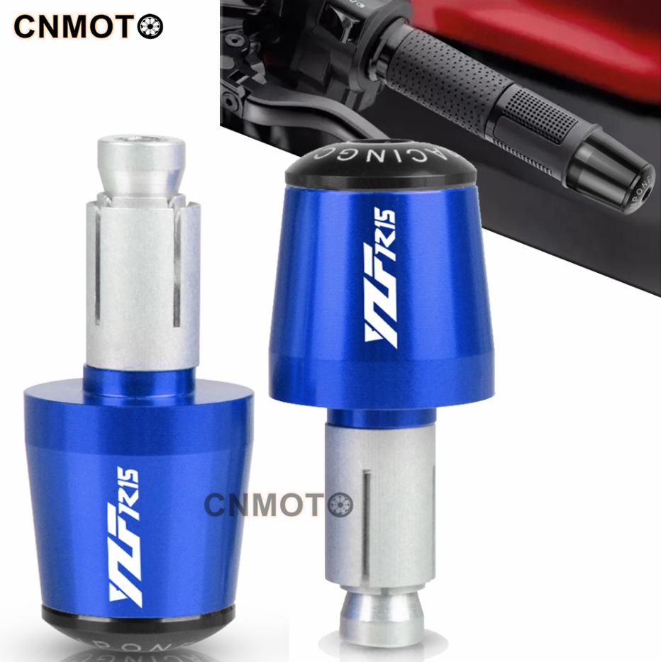 YZF R15 V3 V2 V1 Handlebar Grips Ends 1 Pair 7/8" 22MM CNC Aluminum Bar ...