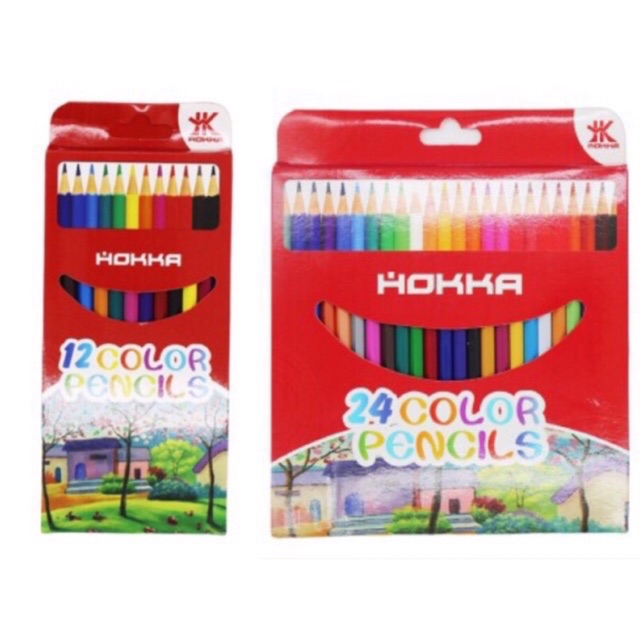 12 / 24 Colors Hokka Color Pencils | Shopee Philippines