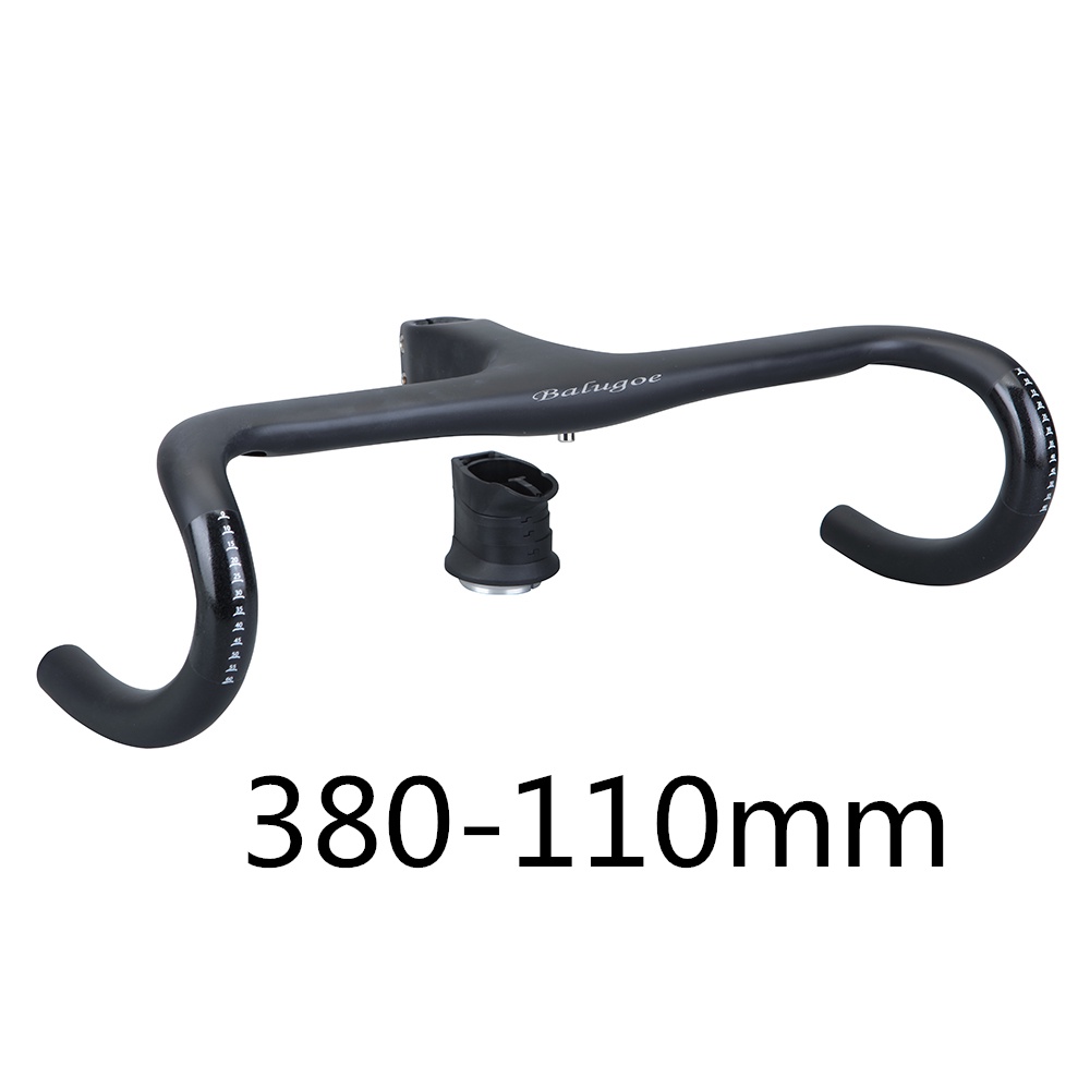 Full Carbon Road Bike Integrated Gravel Handlebar 28.6mm Carbon Handle GPS Mount Hole Road ...