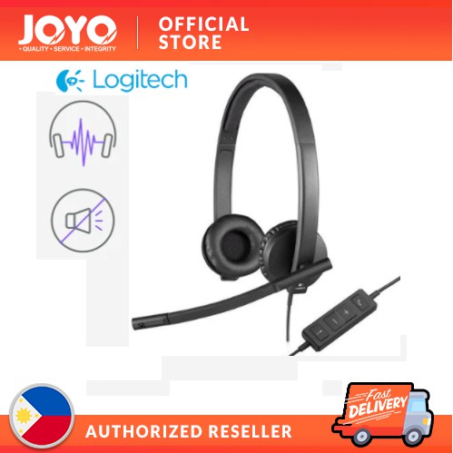 LOGITECH H570E USB HEADSET WITH NOISE CANCELLING MIC | Shopee Philippines