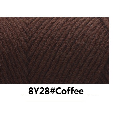 【Real 100g】Yarn 100g Milk Cotton Yarn Wool 8 ply Thread for Knitting ...