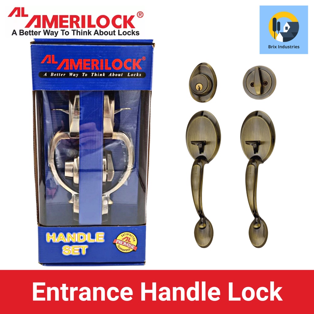 Amerilock 2-Tone Elegant Entrance Handle Lock #AL70610 DH-A/B Double ...