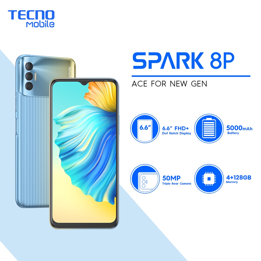 Tecno Spark 8P (4GB+128GB) | Shopee Philippines