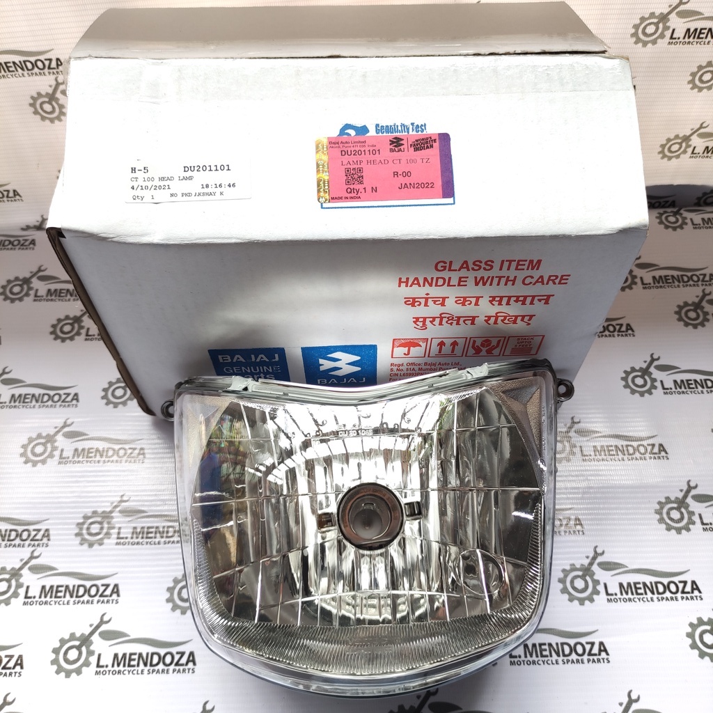 CT 100 CT 100 B CT 125 Head Lamp / Headlight Assembly Genuine PF401018 ...