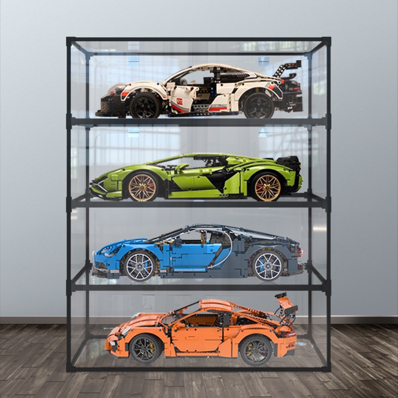 ⊕ ™Metal Frame Display Box for Lego Car Model Bugatti Veyron Porsche ...