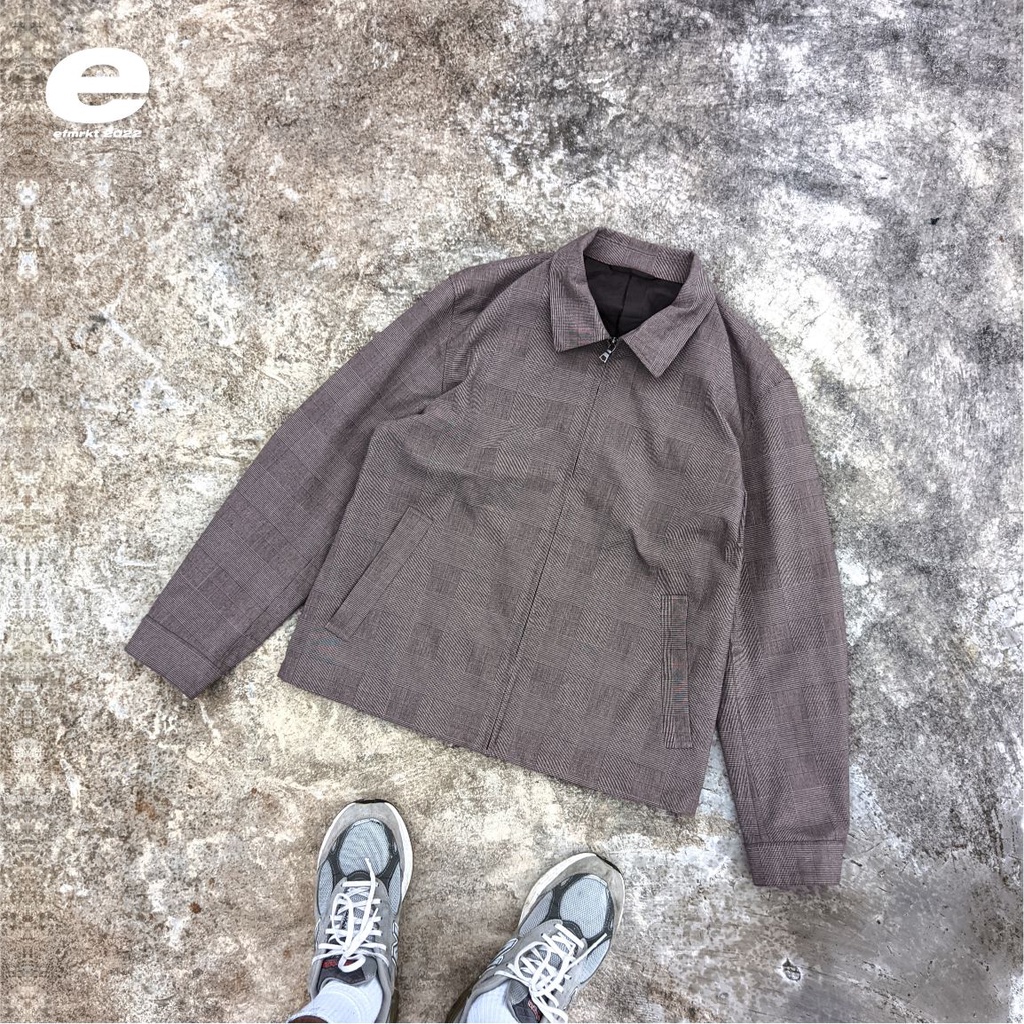 Uniqlo GU tartan work jacket | Shopee Philippines