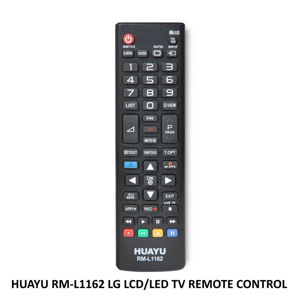 Huayu RM-L1162 LG LCD/LED TV Remote Control | Shopee Philippines