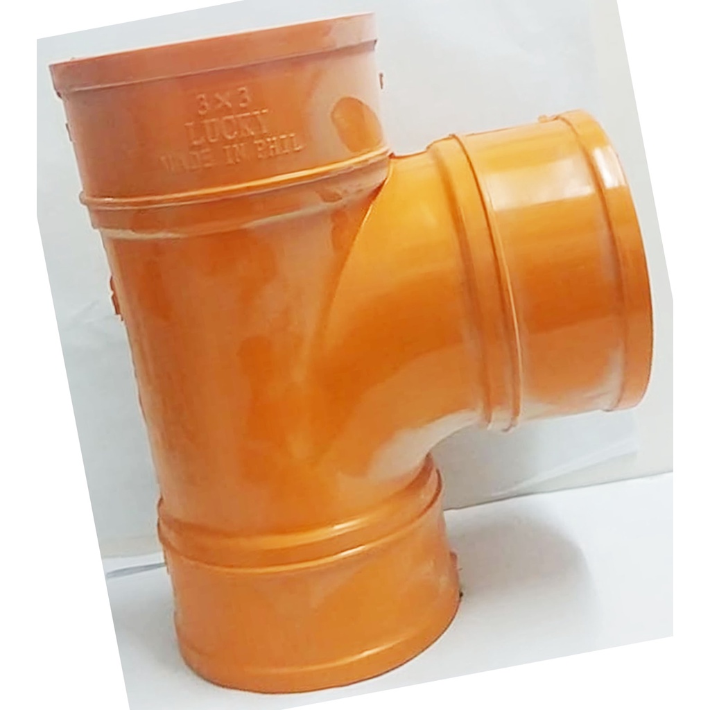 PVC TEE 90MM ORANGE FOR SANITARY USE === PVC TEE 3" | Shopee Philippines