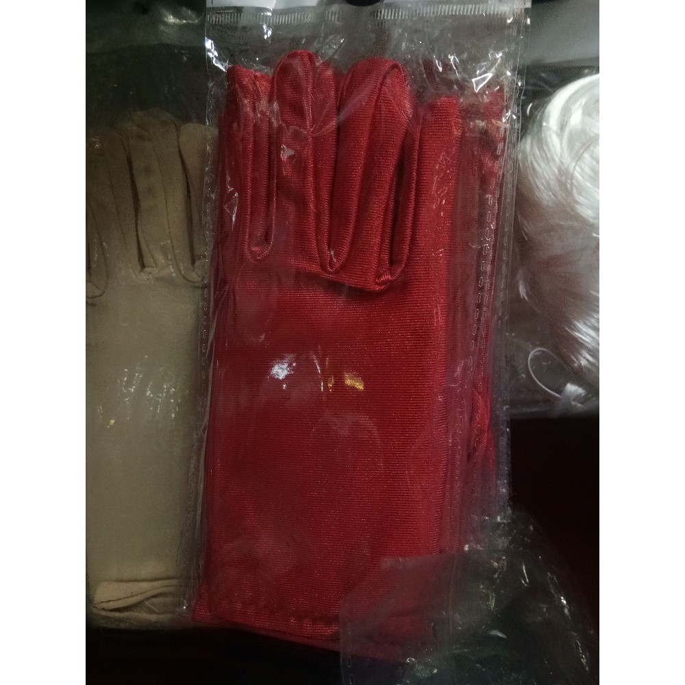 Red short hand gloves pair | Shopee Philippines
