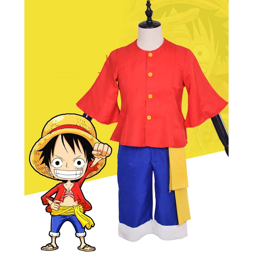 Anime cosplay Monkey D. Luffy cos cartoon Halloween male cosplay 2nd ...