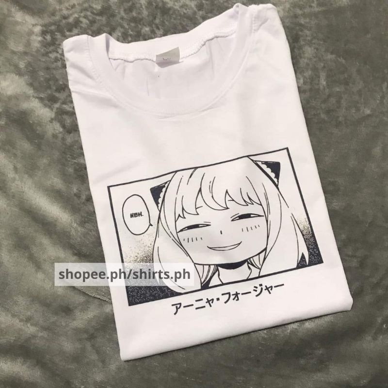 Spy X Family Anya Face "Heh" Anime Tshirt | Shirts.PH | Shopee Philippines