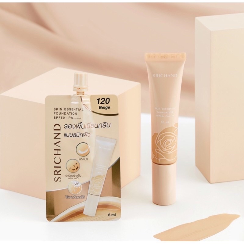 Srichand Skin Essential Foundation Spf 50+ Pa ++++ 6 Ml. (Packing) | Shopee Philippines