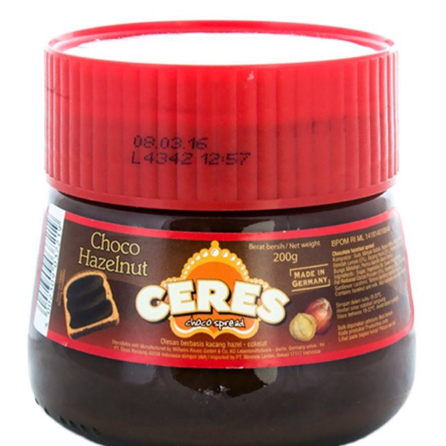Ceres Choco Spread Choco Hazelnut 200G | Shopee Philippines