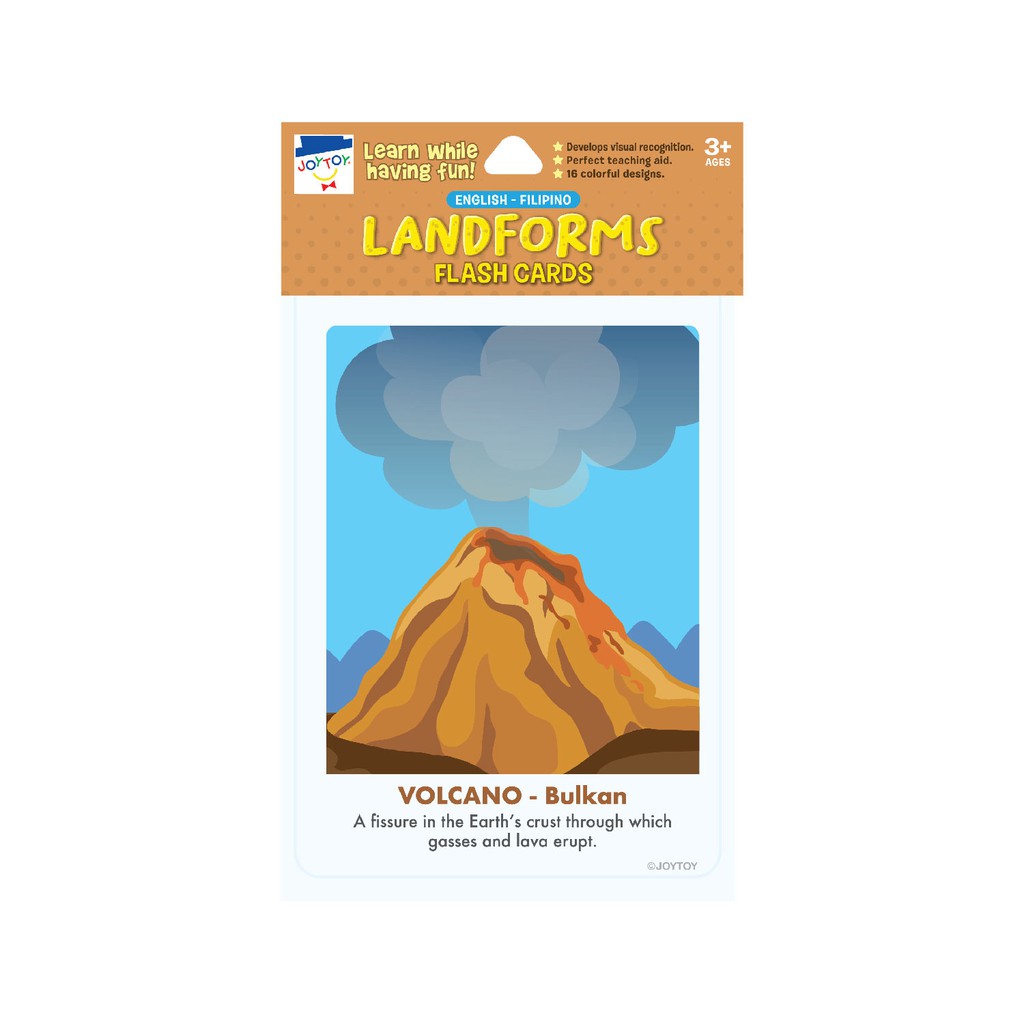 JOYTOY Landforms Flash Cards | Shopee Philippines