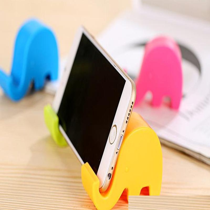STNDRD Colorful Mini Elephant Phone Holder Desk Table Mount Stand Cell ...