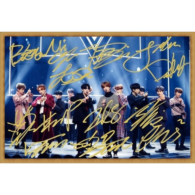 signed seventeen autographed group photo 6 inches 02201802 | Shopee ...