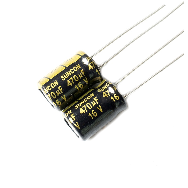 Ready stock* 1pcs,SUNCON 16V 470uF 105°C Electrolytic Capacitor 8x12mm ...