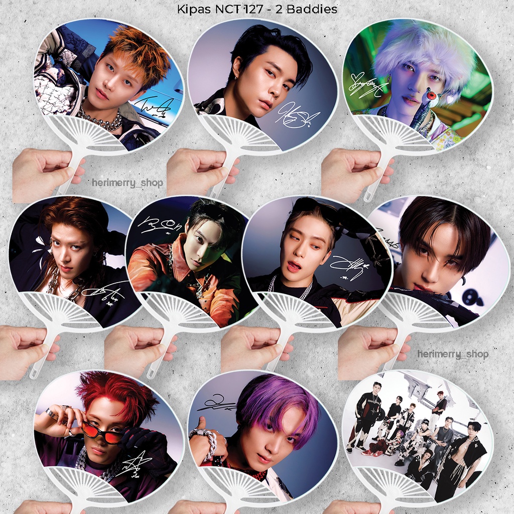 Nct127 2 Baddies fan - Merchandise KPOP Hand fan Unofficial NCTzen NCT ...