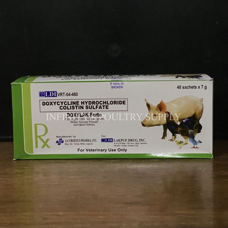 DOXYLAK FORTE - Water Soluble Powder Antibacteria (48 sachets x 7 grams ...