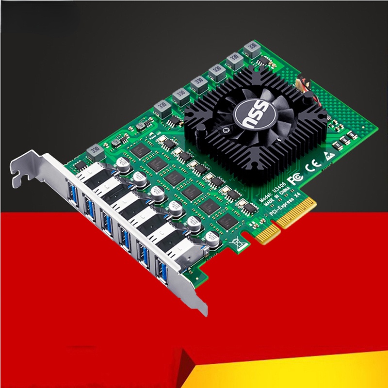 USB 3.0 PCI Express Adapter PCI E To 6 Port USB 3 Expansion Card 6 ...
