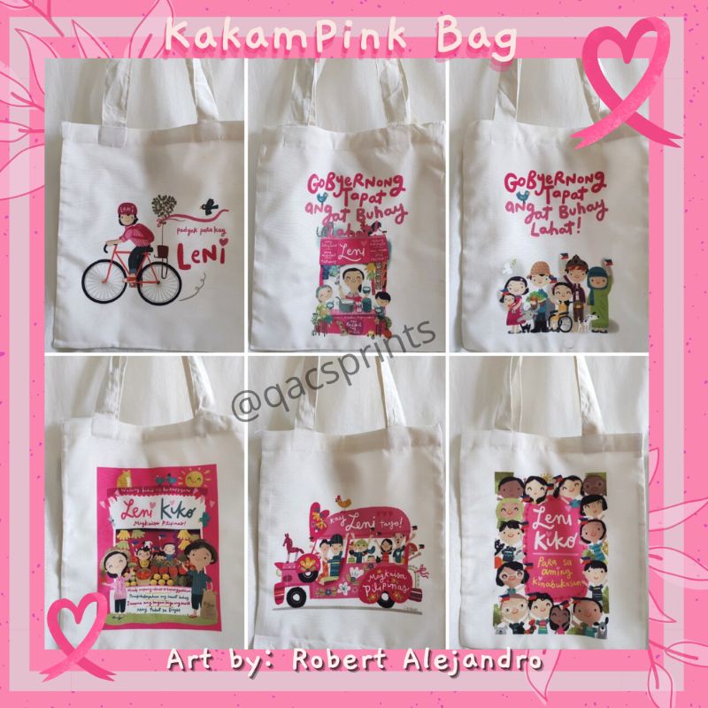 Leni Robredo Katsa Bag/Kakampink Bag/Katsa Bag with Print Arts By ...