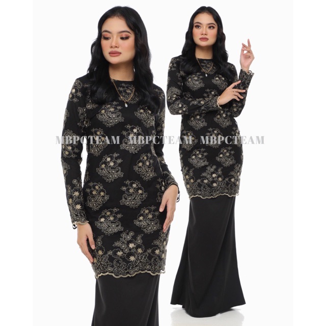 SOLD OUT ISABELLE LACE KURUNG (Black) | Shopee Philippines