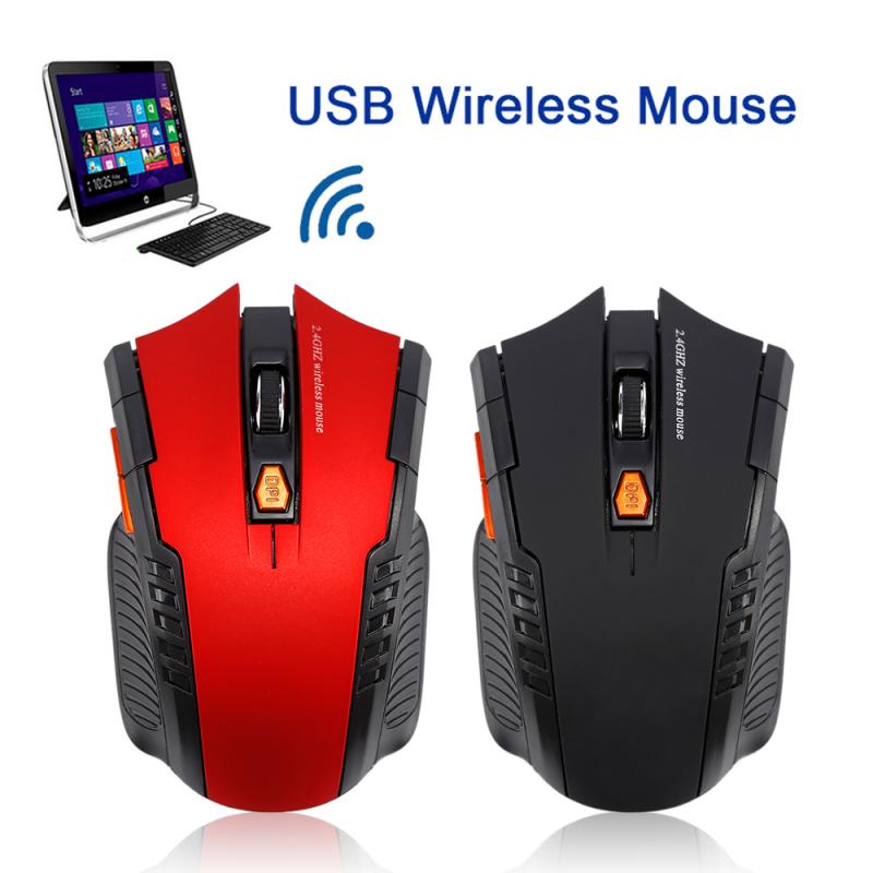 2.4G Optical Wireless Mouse 6 Buttons Gamer Mouse With USB Receiver ...