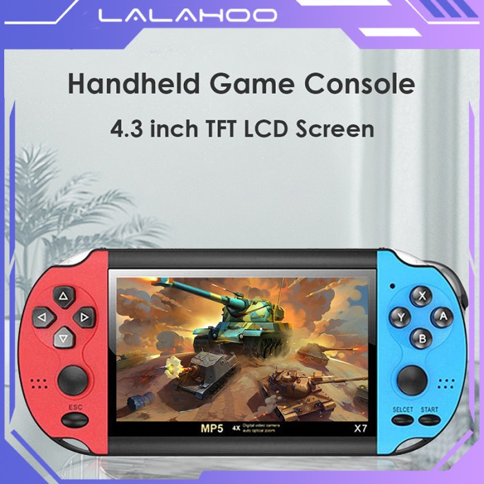 Gameboy advance X7 Large screen 4.3" Inch 8G Mp5 Music Video Player ...