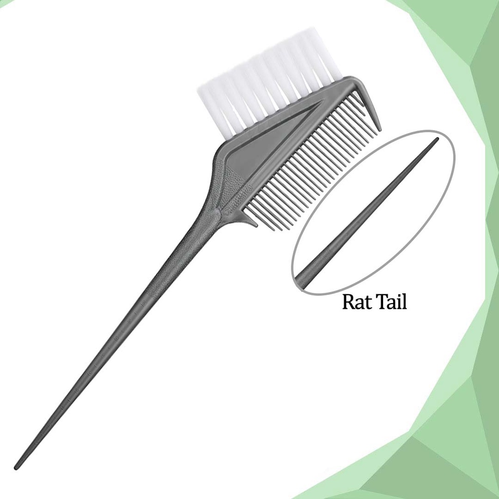 Hair Color Brush Rat Tail Brush with Comb for Salon hair dye Hair ...