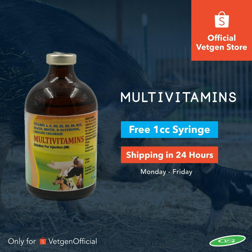 Vetgen Multivitamins for Animals | Injectable | Vet Product | 100ml ...